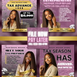 5 TAX FLYERS | Tax Flyer | Tax Business IG Posts | Tax Season ...