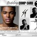Male Model COMP CARD Template, Modeling Photocard, Zed Card for Models ...