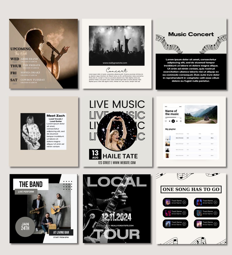 Musician Instagram Posts | Musician Digital Marketing | Musician Social ...