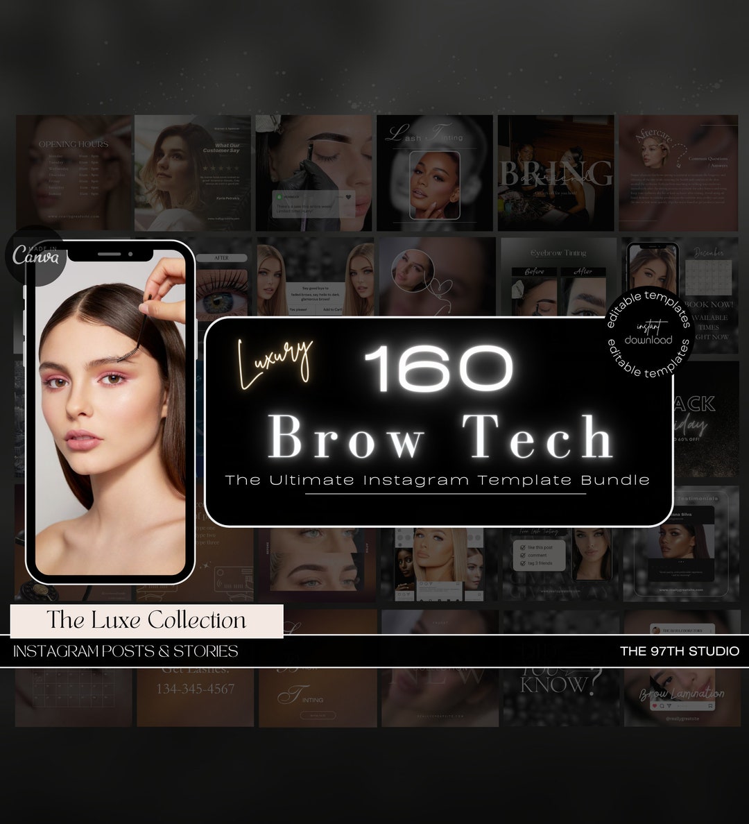 Brow Tech Instagram Templates | Brow Tech Instagram Posts | Brow Tech ...