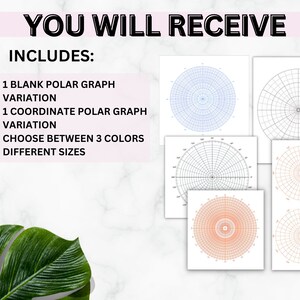 POLAR GRAPH Papers Circular Graph Paper Beading Polar Graph Paper ...