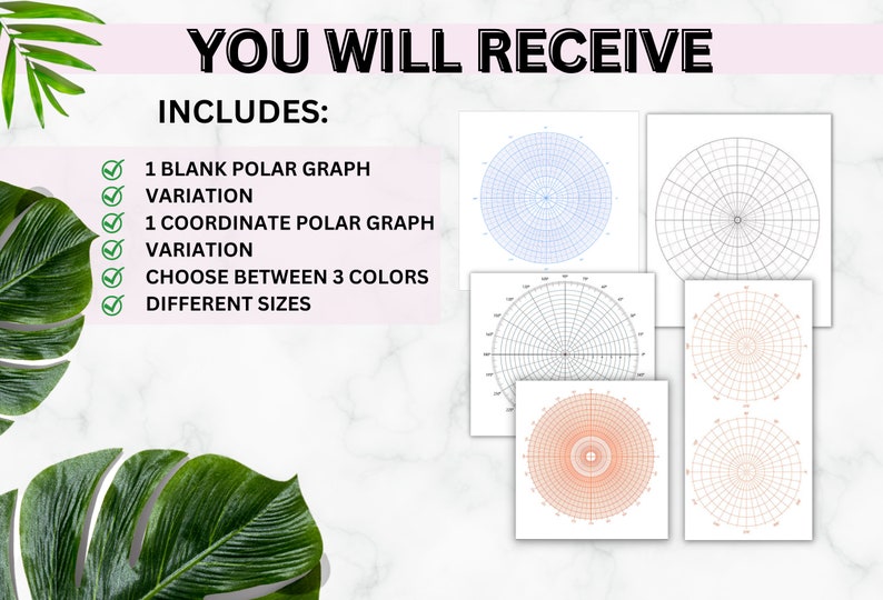 POLAR GRAPH Papers Circular Graph Paper Beading Polar Graph Paper ...