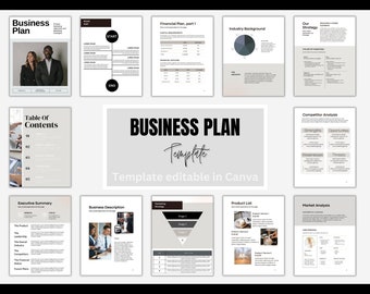 Small Business Plan Template, Start up Workbook, Business Plan Analysis ...
