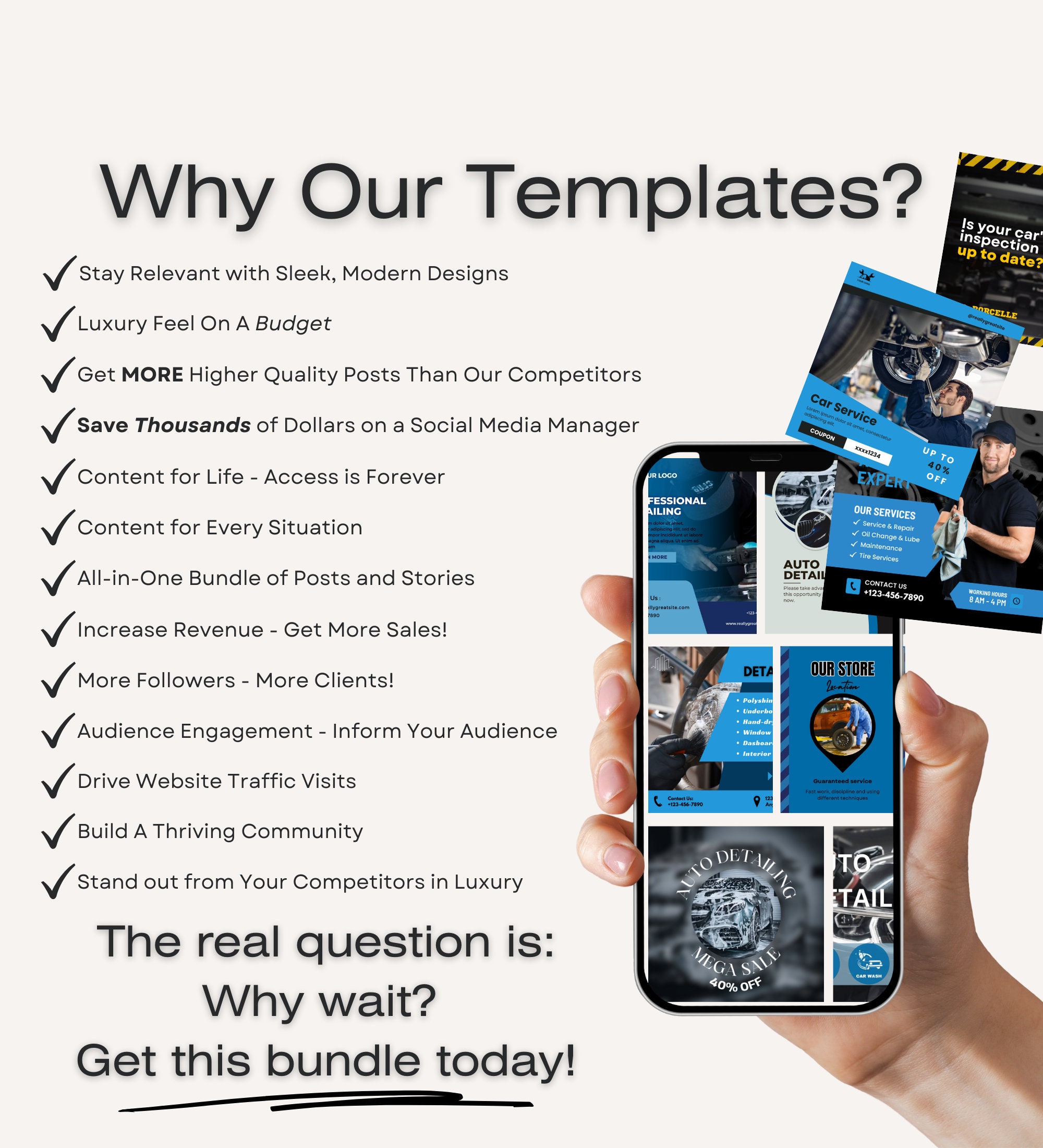 Auto Detailing Marketing Auto Detailing Posts Mechanic Social Media ...