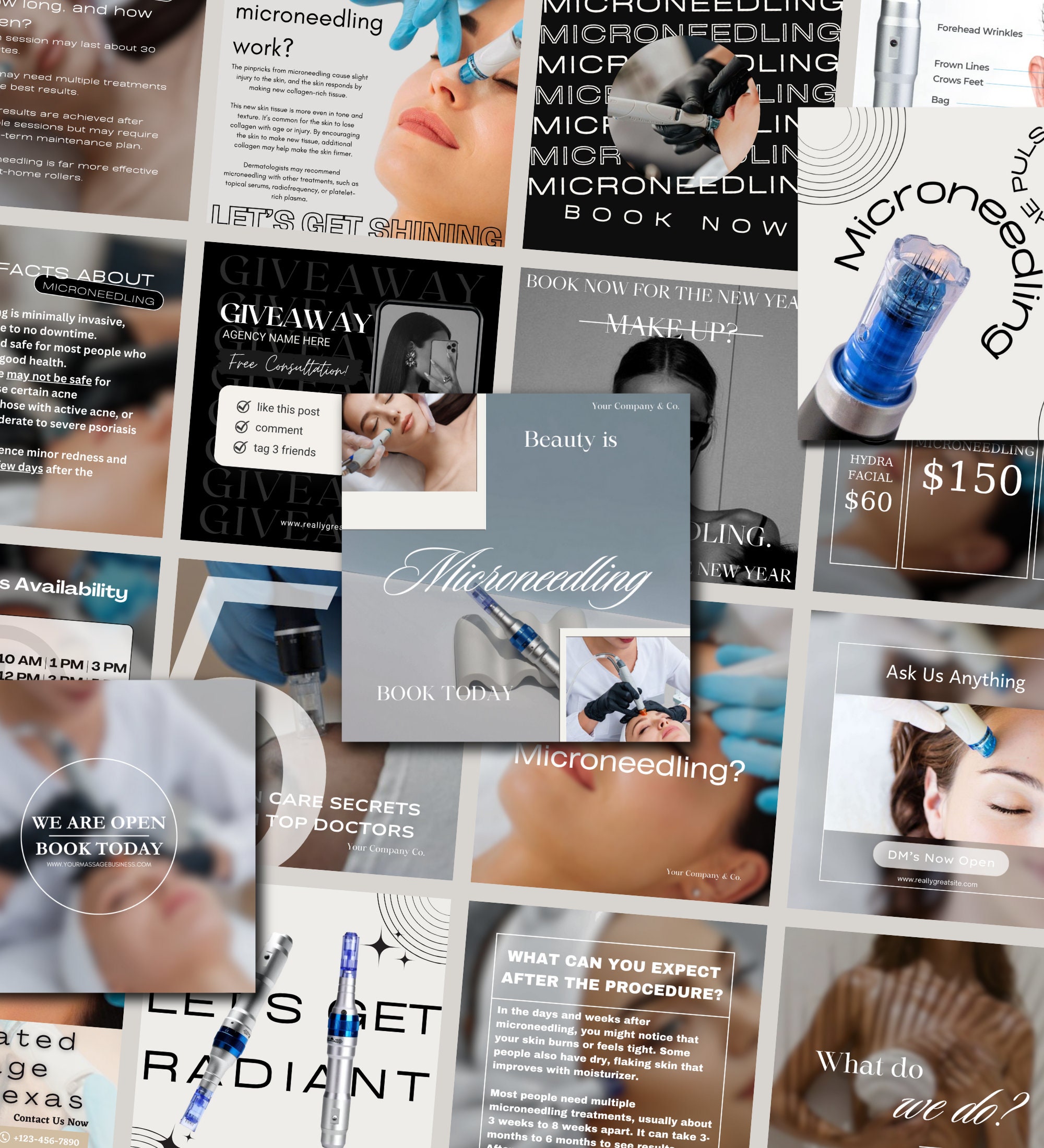 Microneedling Instagram Posts | Esthetician Instagram | Medspa ...