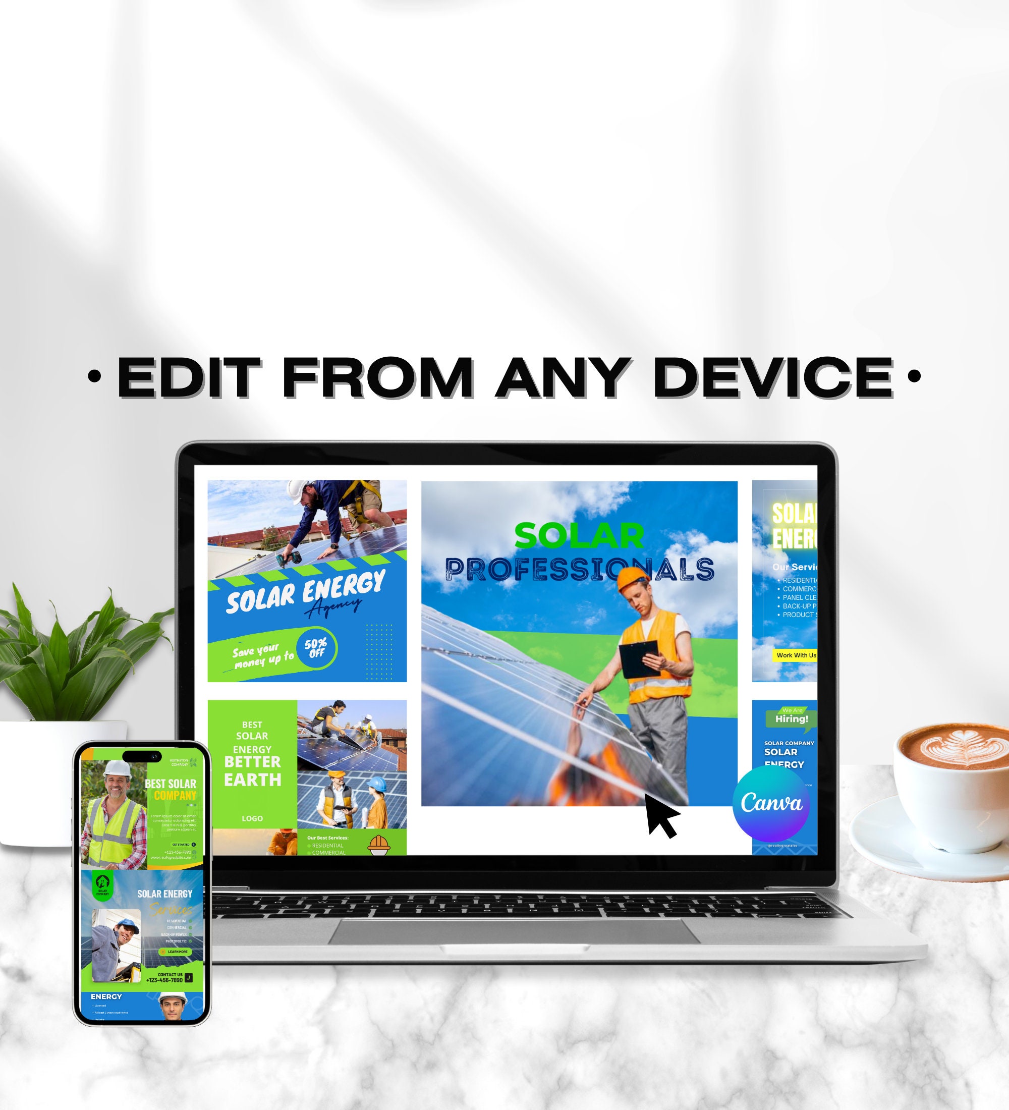 Solar Energy Company Instagram Template Posts | Solar Energy Business ...