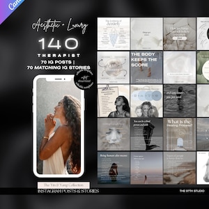140 Therapist Instagram Templates | Mental Health Instagram Templates ...