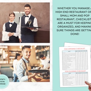 Restaurant Templates Starter Pack, Cleaning Checklist, Restaurant ...