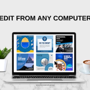 230 HVAC Instagram Template Posts for Small Business, HVAC Business ...