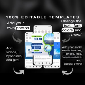 Solar Energy Company Instagram Template Posts | Solar Energy Business ...