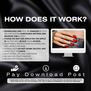 Nail Tech Instagram Templates | Nail Tech Instagram Posts | Nail Tech ...