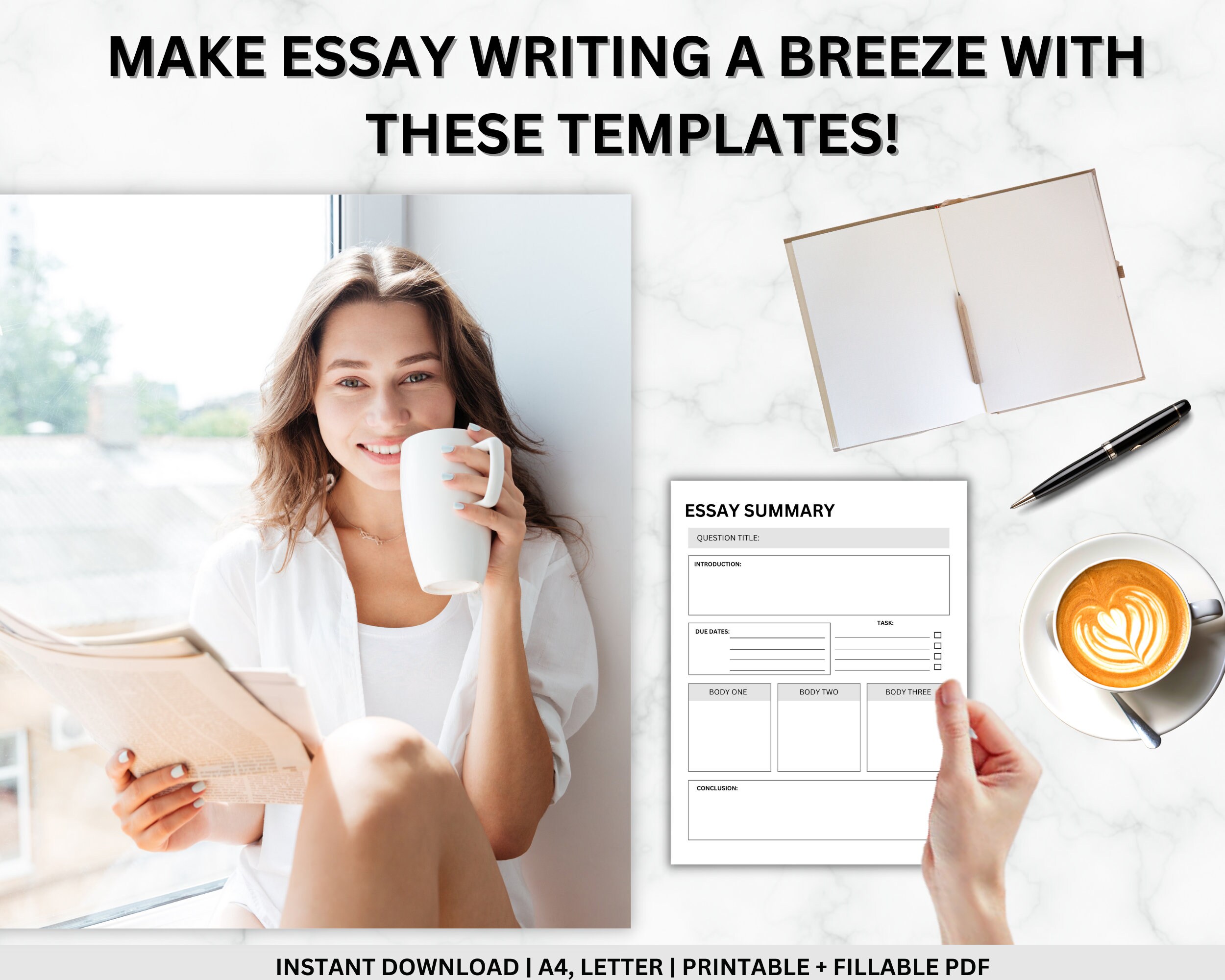 8 Pg Essay Planner Printable BUNDLE for Students Essay - Etsy