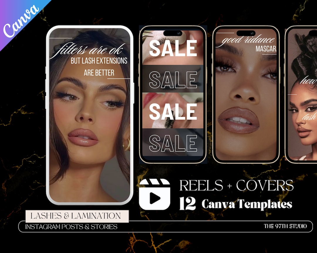 12 LASH TECH Instagram Reel Covers, Brow Lamination Reels, Lash Tech ...