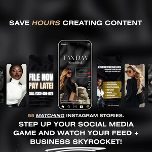 110 Tax Preparer Instagram Templates | Tax Flyer | Tax Business IG ...