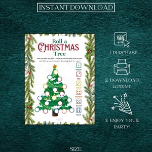 Roll a Christmas Tree Game | Office Christmas Party Game | Christmas ...