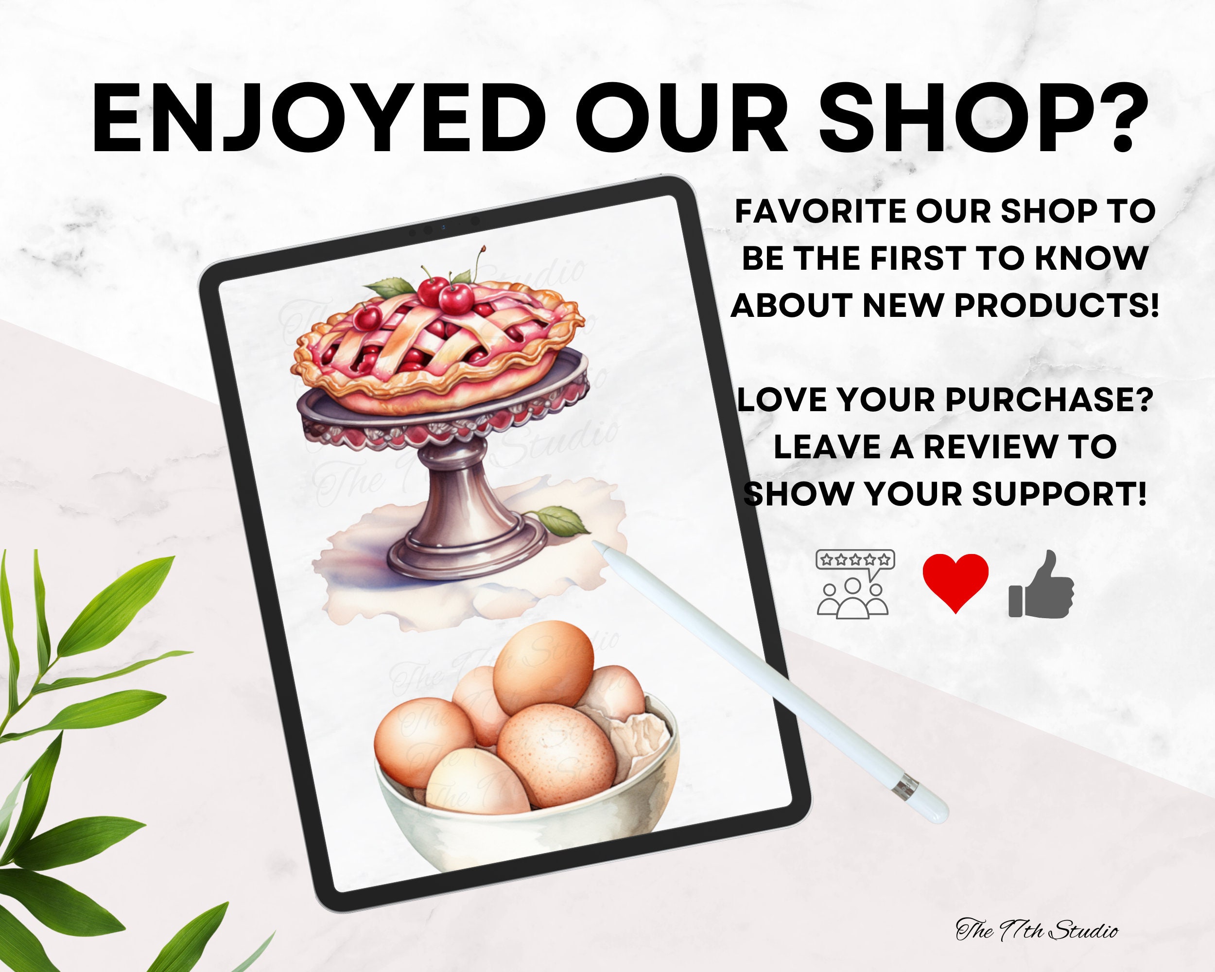 Kawaii Watercolor Bakery Clipart Bundle, Hand Drawn Bakery Pngs, Pink ...