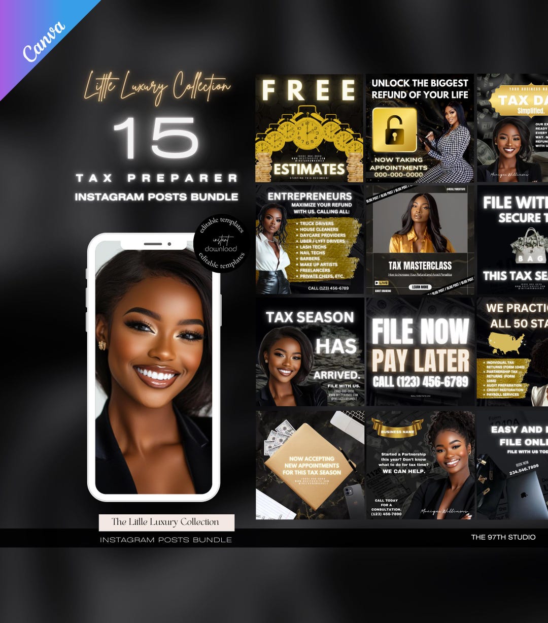 15 TAX FLYERS | Tax Flyer | Tax Business IG Posts | Tax Season ...
