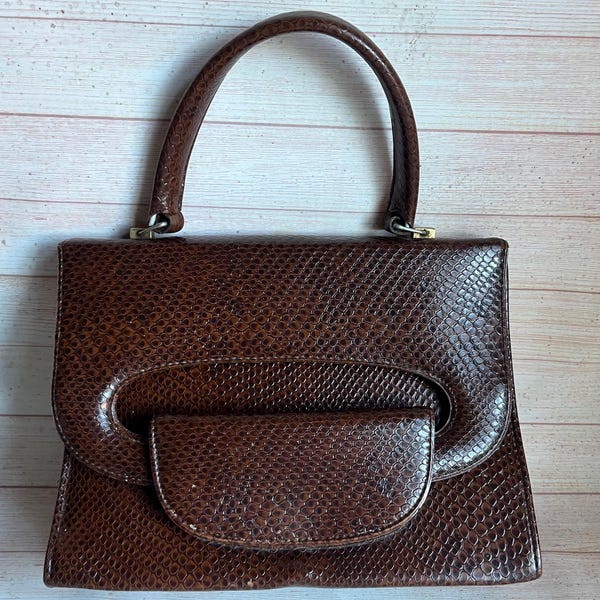 Snakeskin 50s Bag - Etsy New Zealand