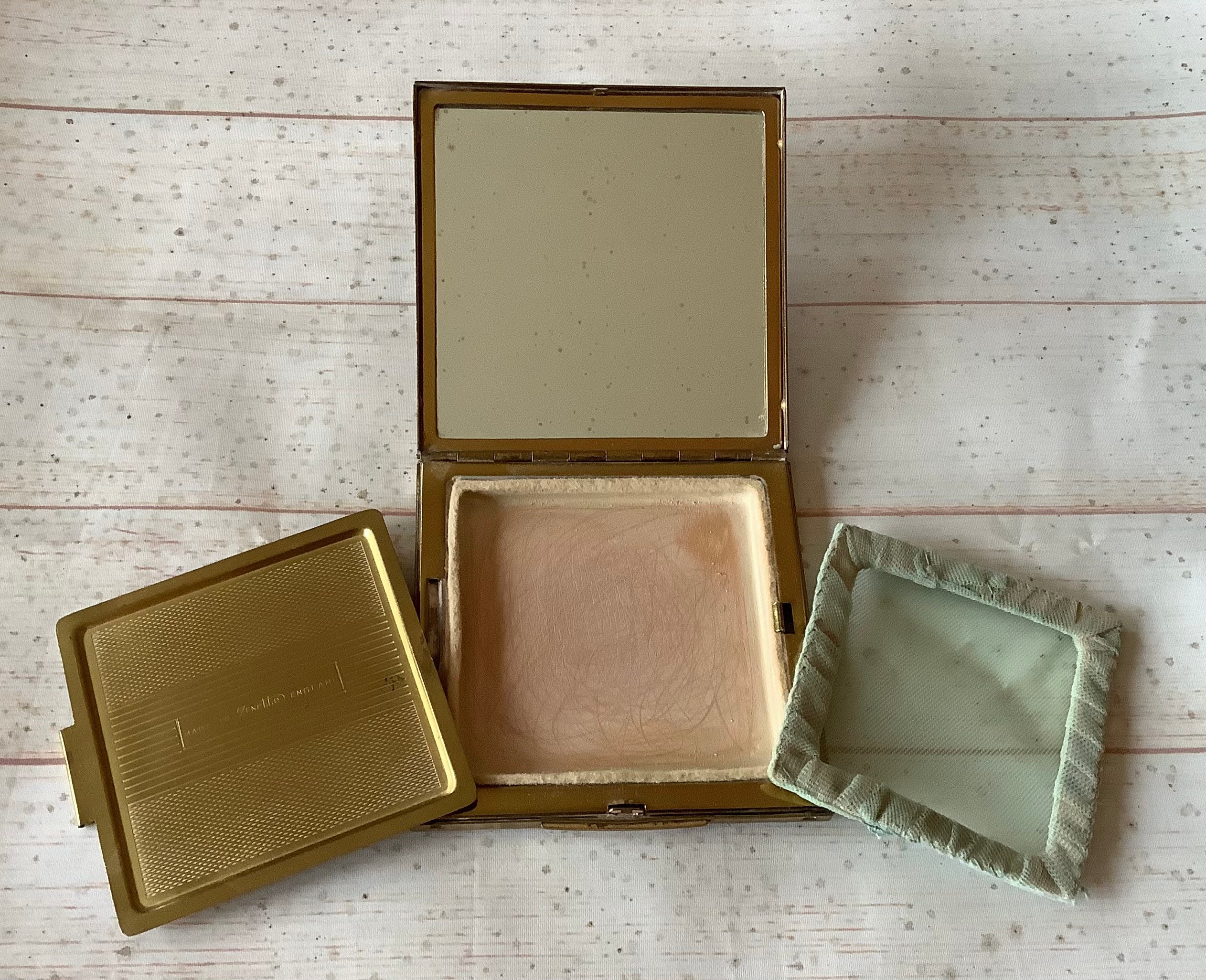 Vintage 1950s Zenette Made in England Powder Compact Large Square ...
