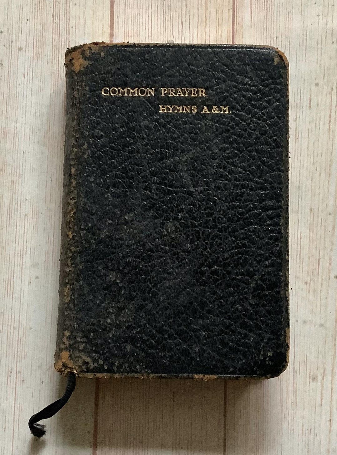 Vintage 1950s Common Prayer Book: Black Leather, Gilt Edged - Etsy