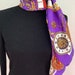 Vintage Scarf Purple Multicolour Headscarf Retro Regalia Theme ...