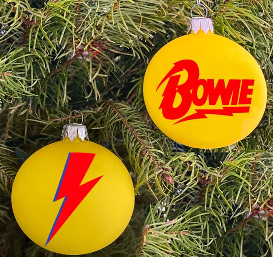 Bowie Christmas Tree Ornament, Bowie Lightning Bolt ORNAMENT - Etsy UK
