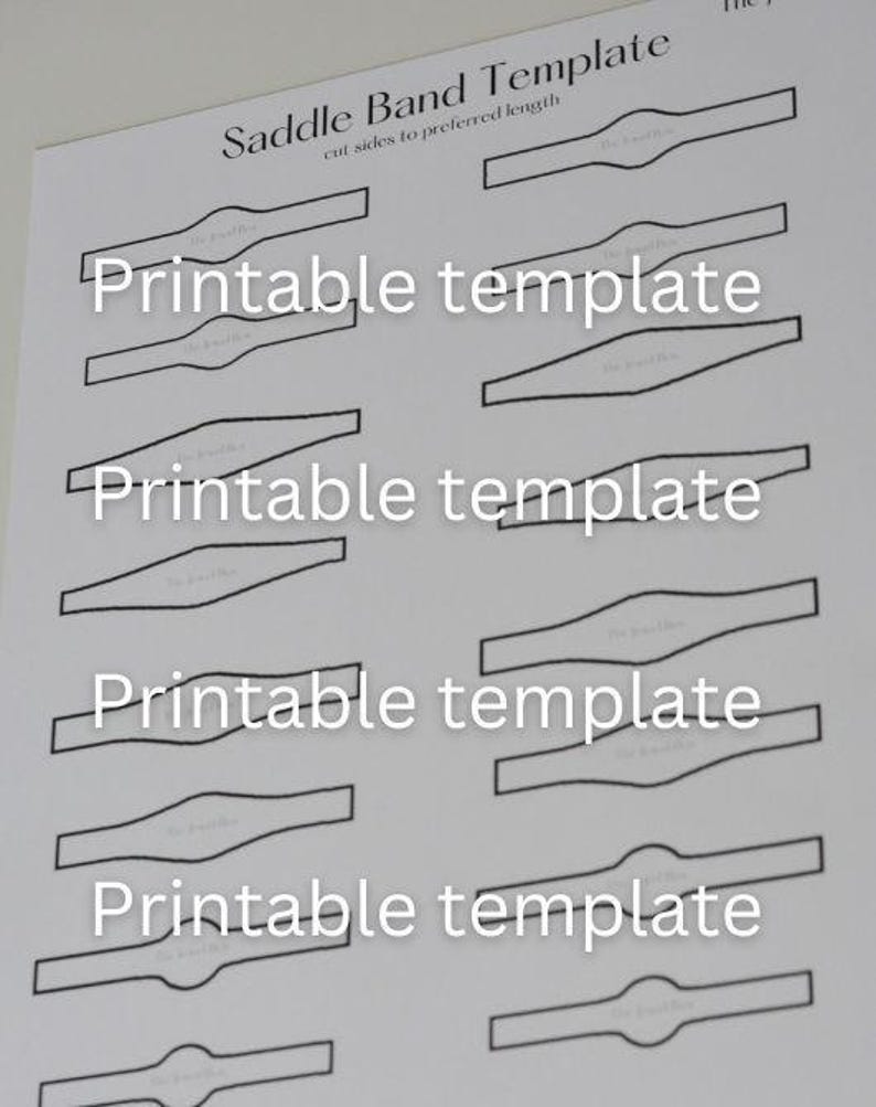 Saddle Ring Band Template, Jewelry Shank Stencil, Jewelry Making Tools ...