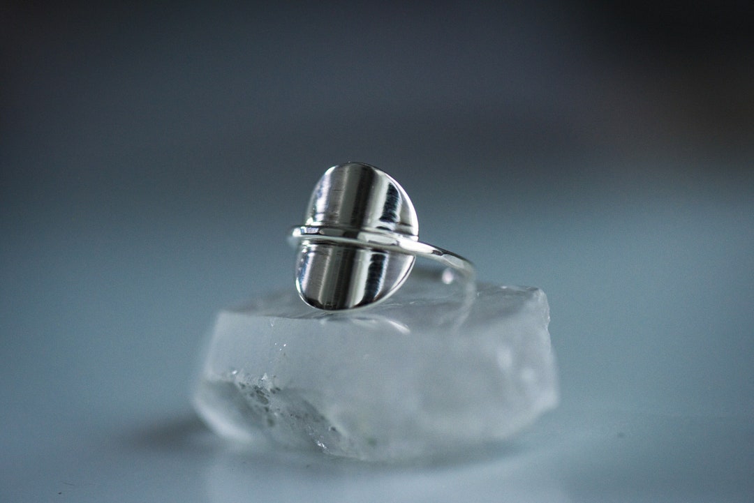 Saturn Sterling Silver Ring, Universe Ring, Circle Ring, Space Jewelry ...