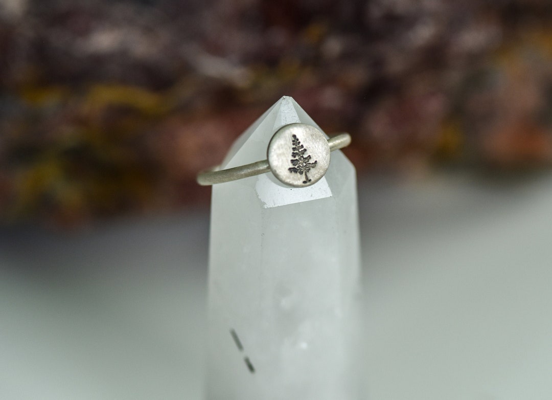 Pine Tree Ring Wire Band - Etsy