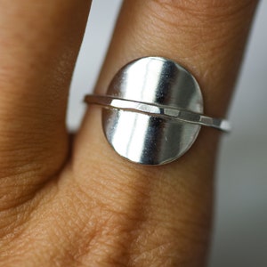 Saturn Sterling Silver Ring, Universe Ring, Circle Ring, Space Jewelry ...