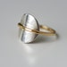 Saturn Silver and Gold Ring Universe Ring Circle Ring - Etsy