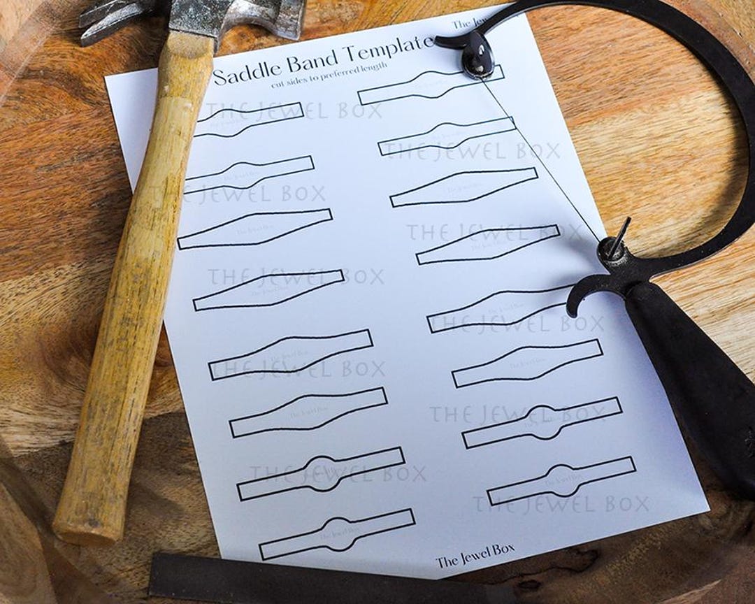 Saddle Ring Band Template, Jewelry Shank Stencil, Jewelry Making Tools ...