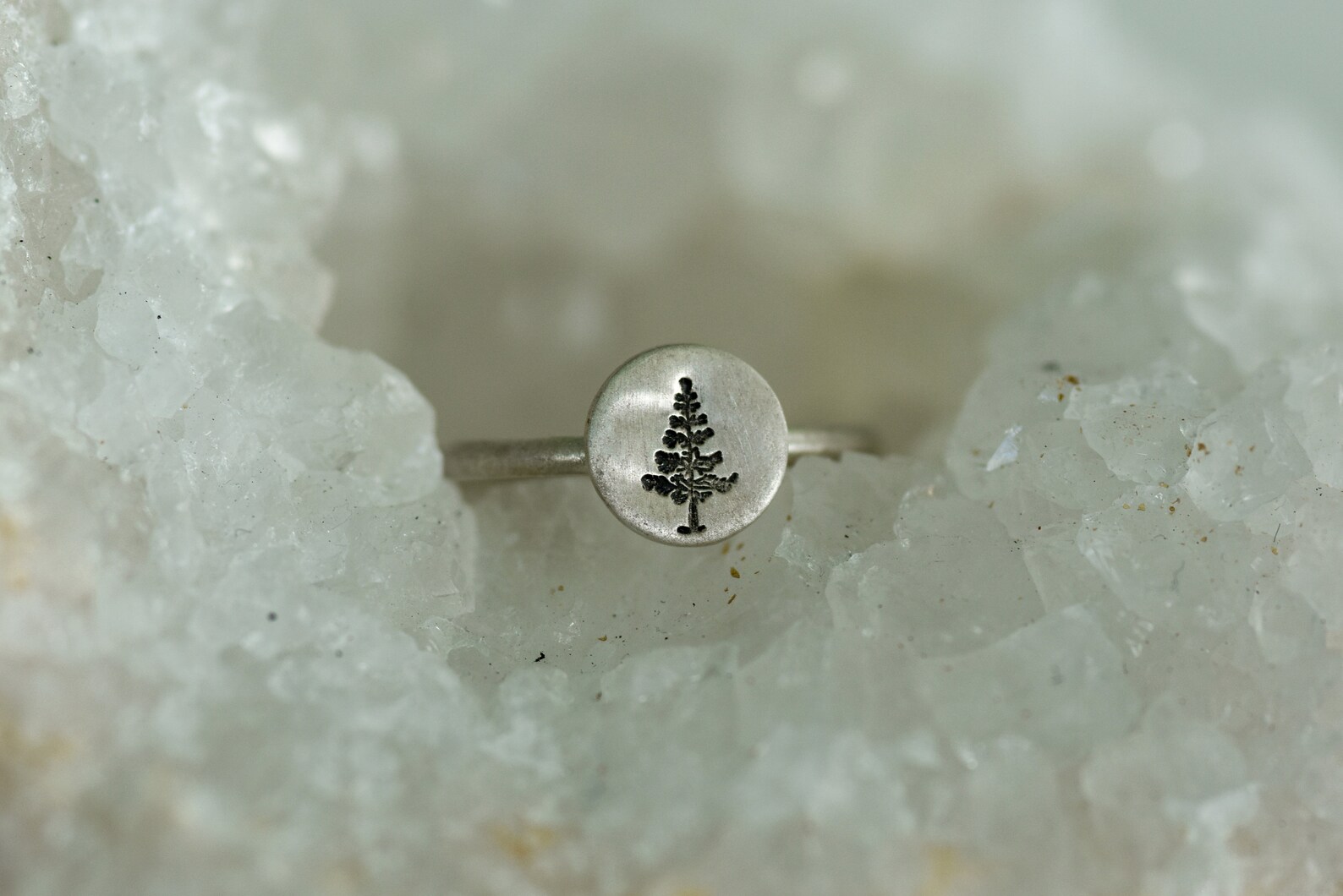 Pine Tree Ring Wire Band | Etsy