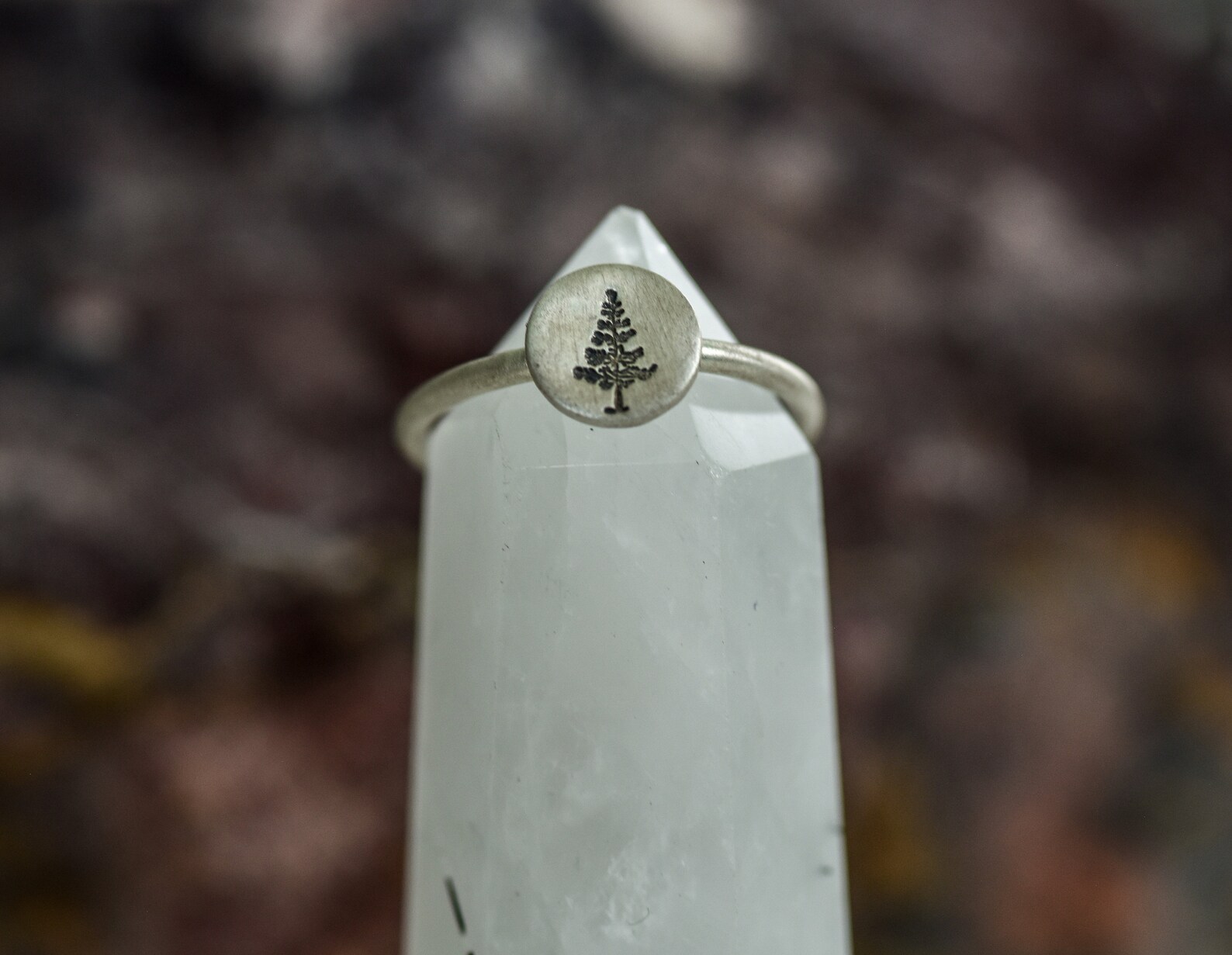 Pine Tree Ring Wire Band | Etsy