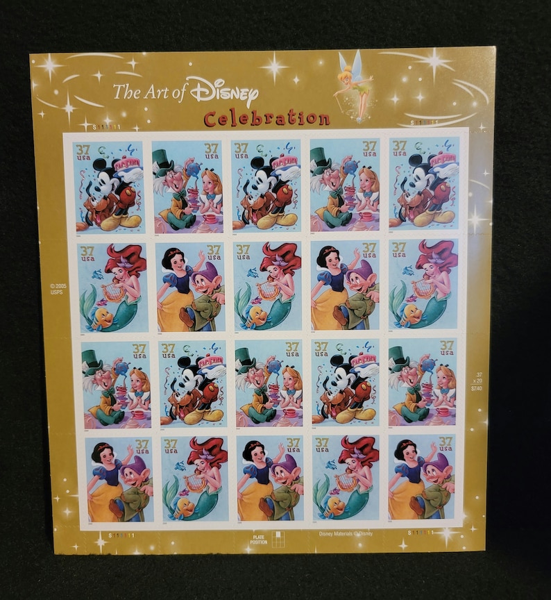 Disney Postage Stamps ~ the Art of Disney Celebration ~ Vintage Stamps ...
