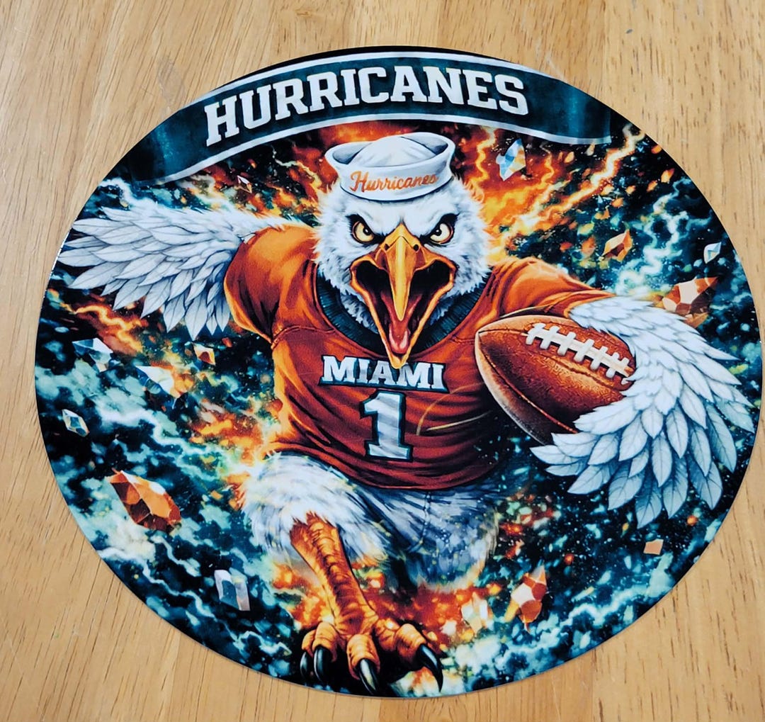 Round Aluminum Ibis Bird Running Football Sign. - Etsy