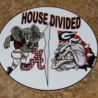House Divided Alabama Georgia Sign - Etsy