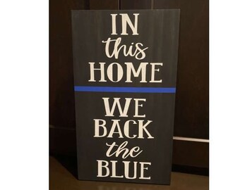 Blue Line Sign | Etsy