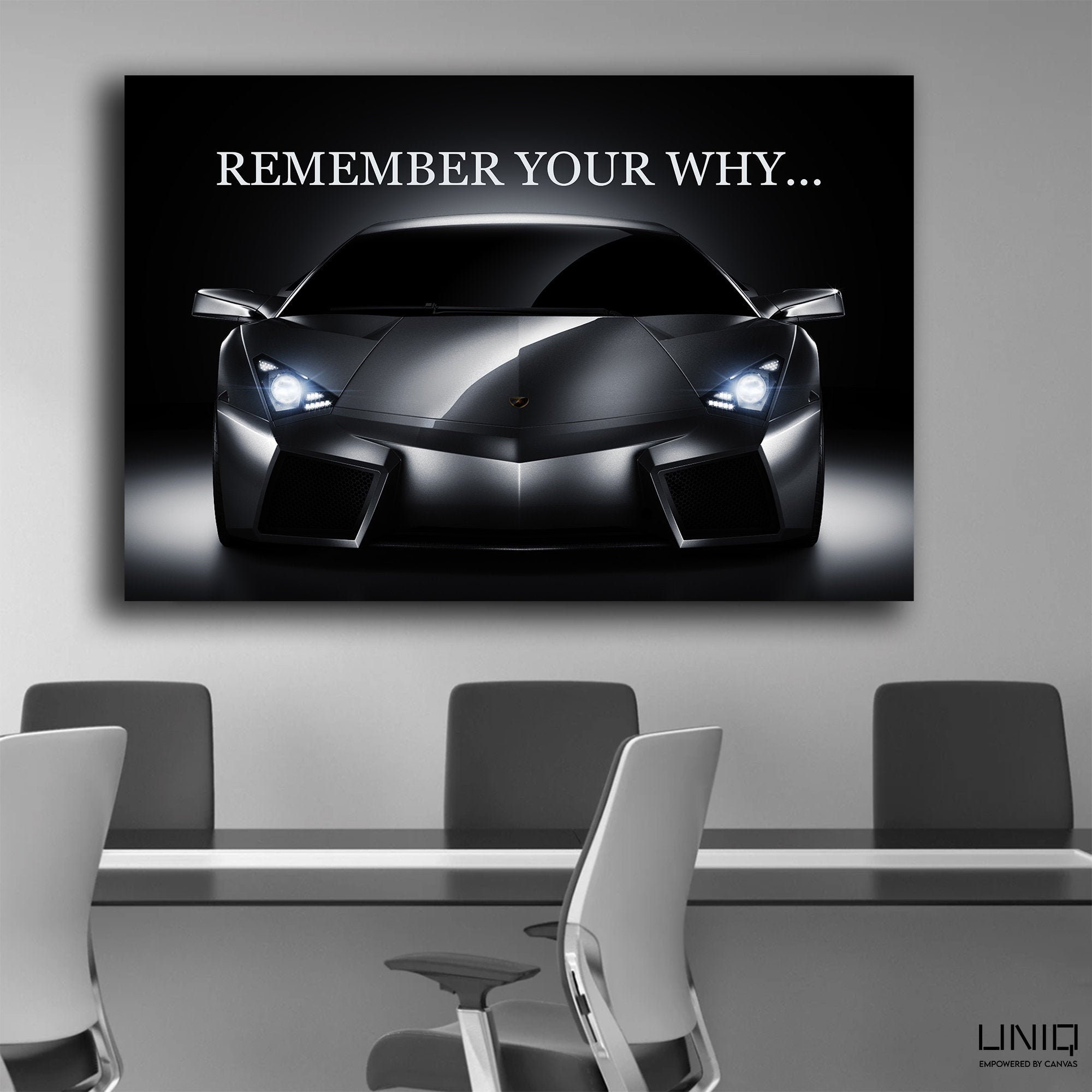 Remember Your Why Motivational Wall Canvas Art Office Decor | Etsy