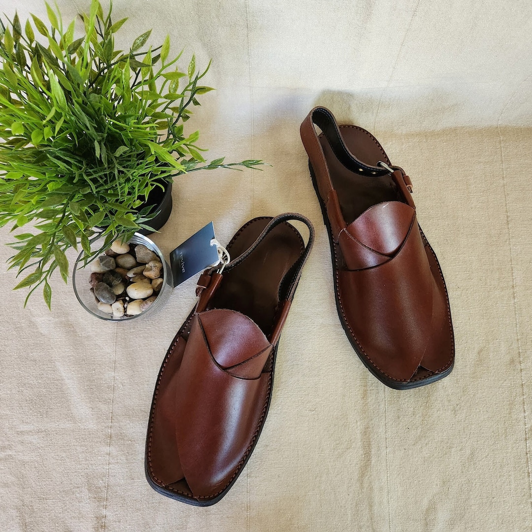 Handmade Men's Peshawari Chappal / Sandals / Kheri Best Gift for Him ...
