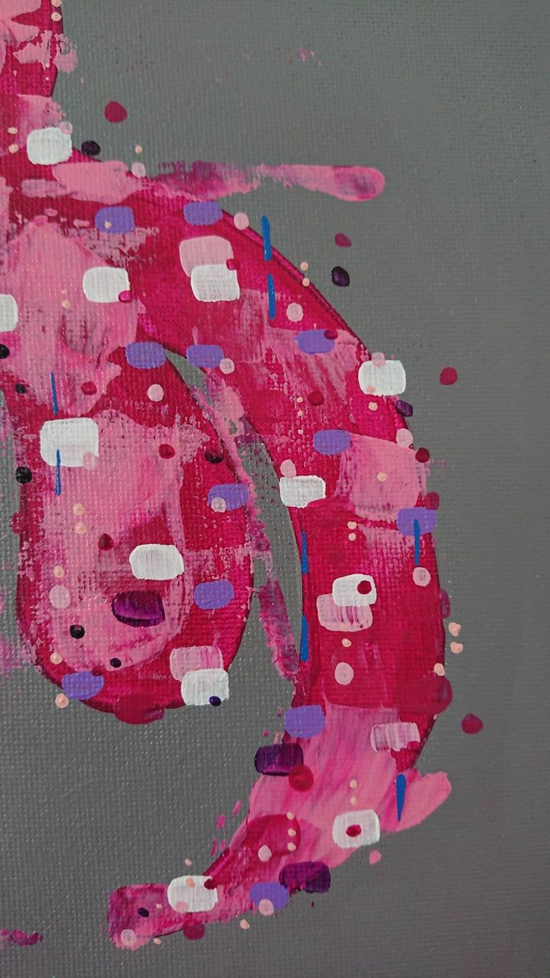 Abstract Clitoris Acrylic Art Painting Vagina Sex Positive Female Form ...