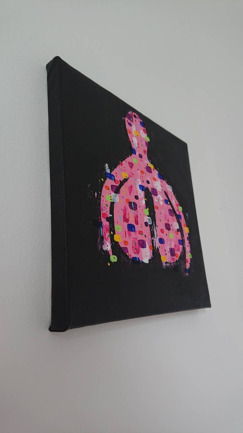 Abstract Clitoris Acrylic Art Painting Vagina Sex Positive Female Form ...