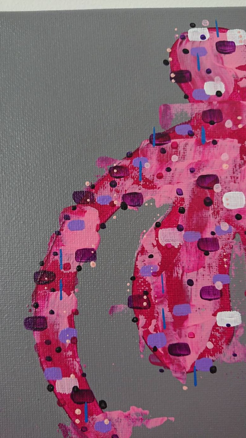 Abstract Clitoris Acrylic Art Painting Vagina Sex Positive Female Form ...