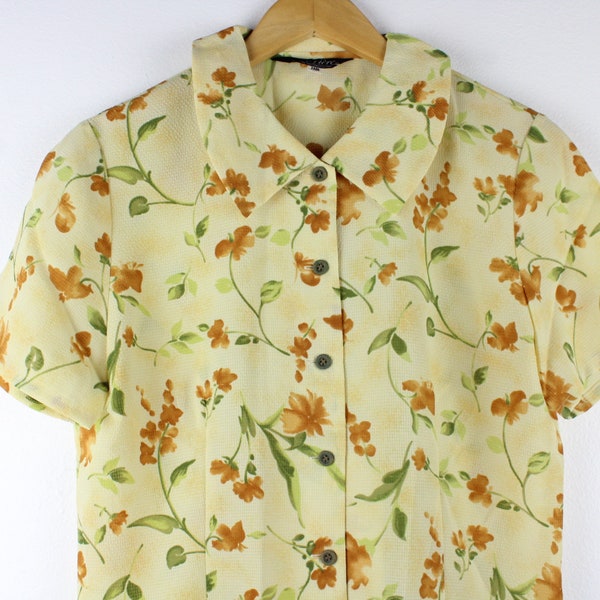 Yellow Button Up - Etsy