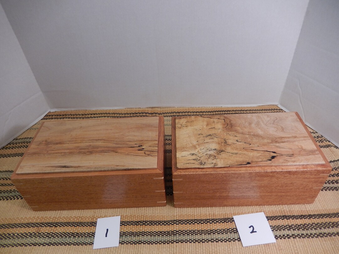 Mahogany and Spalted Maple Keepsake Boxes (199) - Etsy