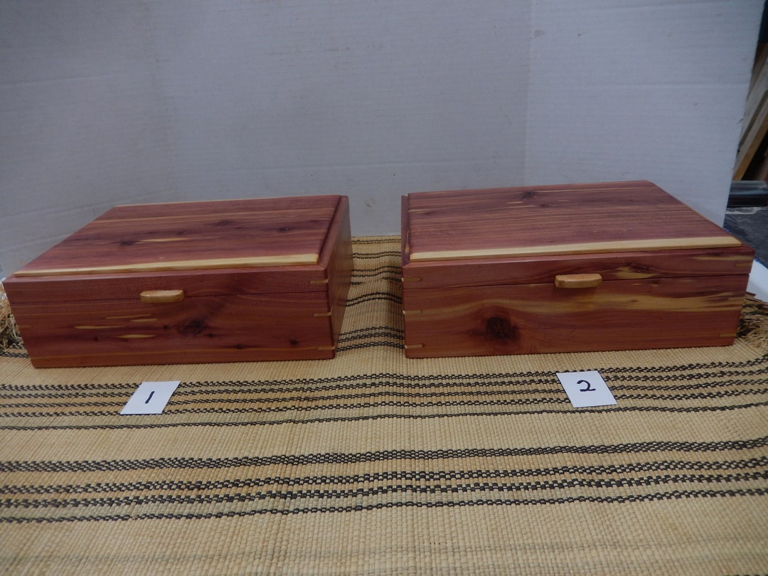 Eastern Red Cedar Jewelry Boxes (382-1 and 2) - Etsy