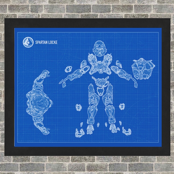 Halo Schematic Poster - Etsy