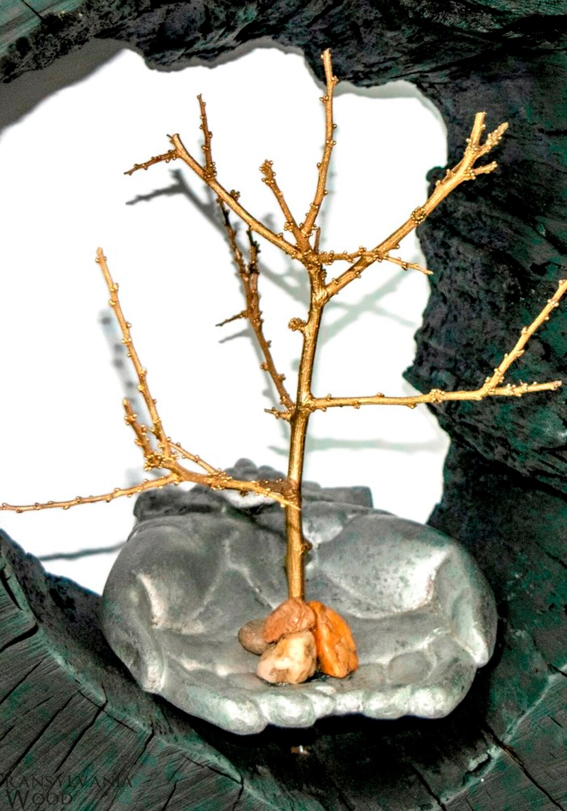 LIFE Hand Carved Modern Art Large Wood Sculpture Natural Wood Statue ...