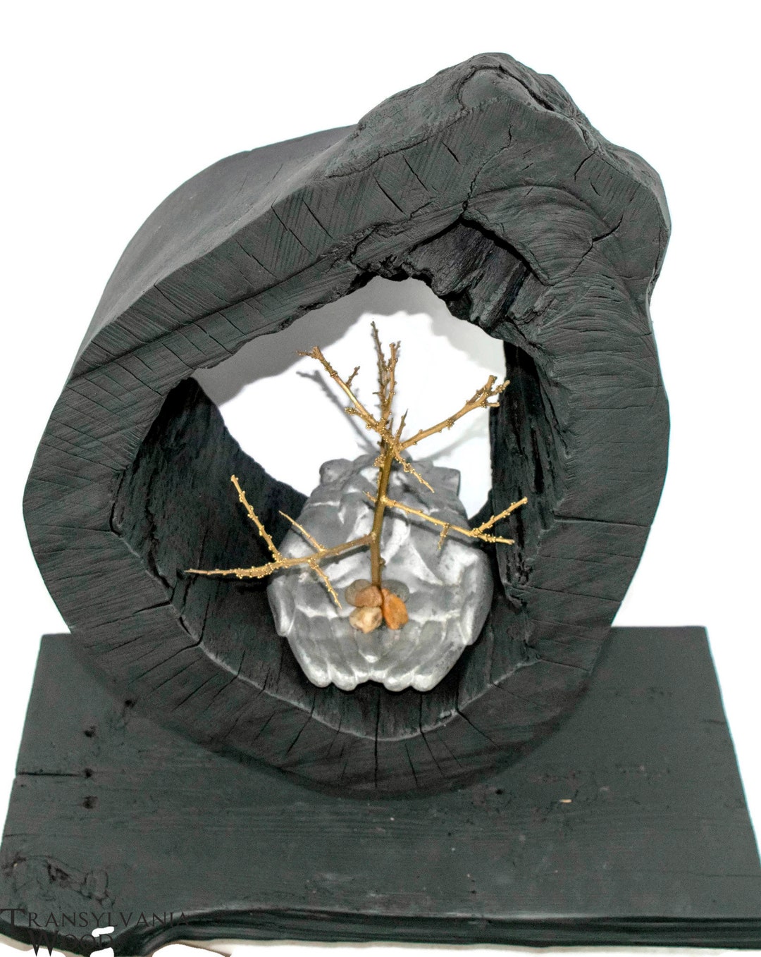 LIFE Hand Carved Modern Art Large Wood Sculpture Natural Wood Statue ...