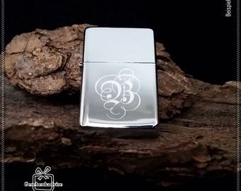 A Black Plated Brass Refillable Lighter Engraved With the - Etsy
